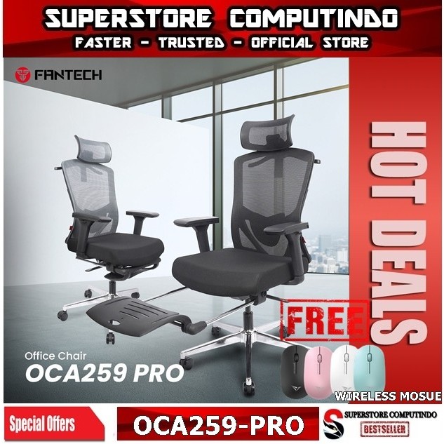 Jual Fantech OCA259 PRO OCA-259 PRO Kursi Kantor Kerja Office Chair ...