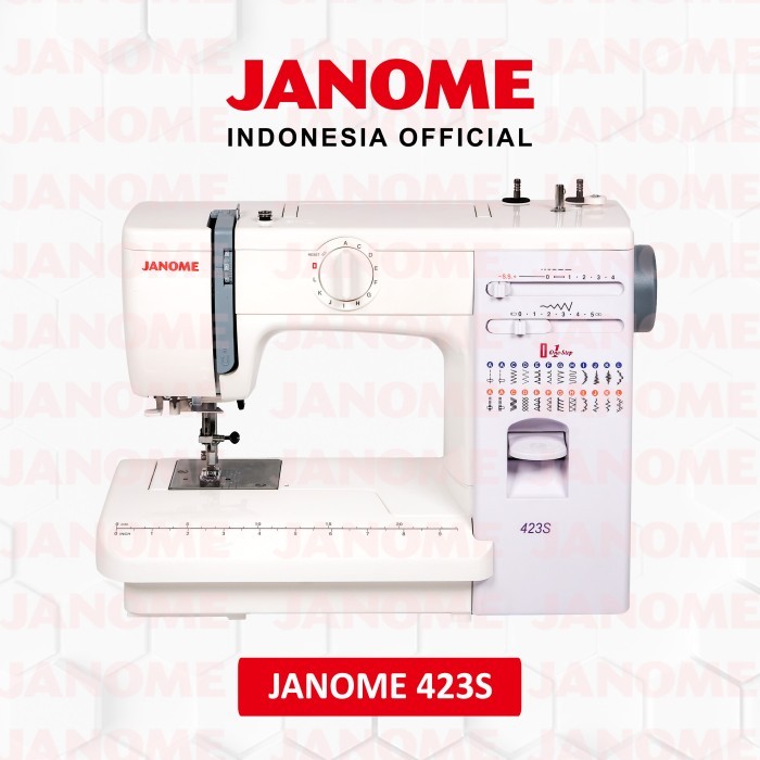 Jual Produk Ready Mesin Jahit Portable Janome 423S Premium Japan Quality Garansi Resmi | Shopee ...