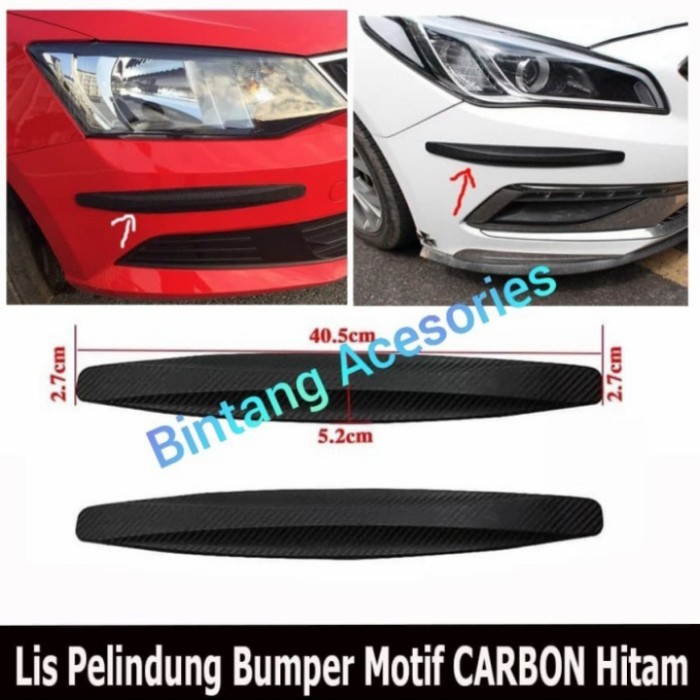 Jual Lis Pelindung Bumper Guard Mobil Baleno Mistubisits Motif Carbon ...