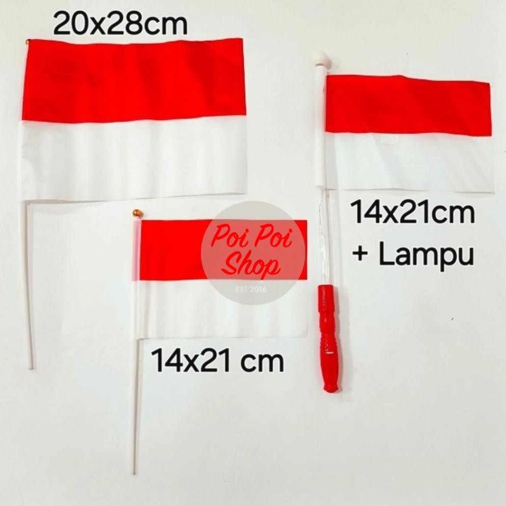 Jual GHT Bendera Tangan Merah Putih 17 Agustus HUT RI Aksesoris Lomba ...