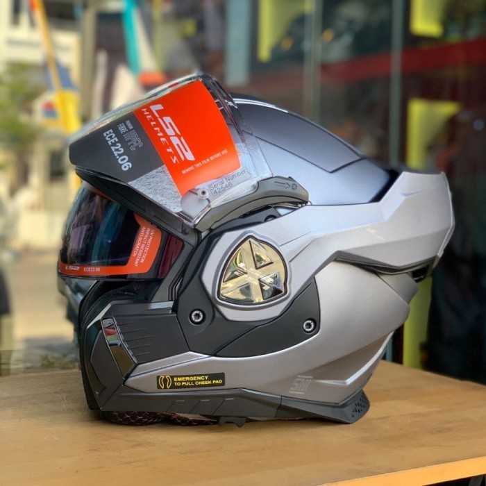 Jual Helm LS2 FF901 Advant-X Solid Matt Titanium | Shopee Indonesia