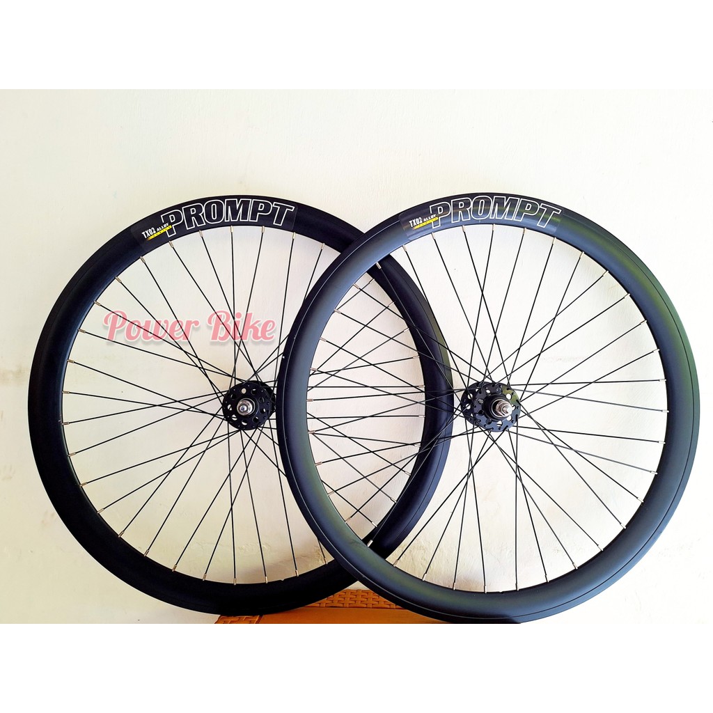 Jual Wheelset Sepeda 700c Prompt Alloy Rims Double Wall Hub Prompt ...