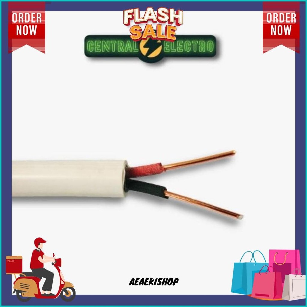 Jual Kabel Listrik Kawat Nym Polos 2 X 1.5 (30 Meter) Bisa Cod | Shopee ...