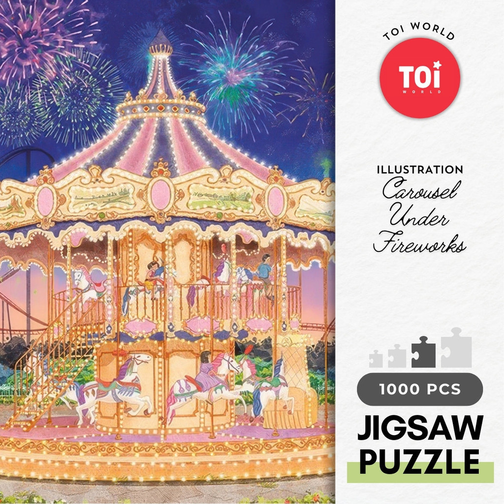 Jual TOI WORLD 10291 Illustration • Carousel Under Fireworks 1000 PCS ...