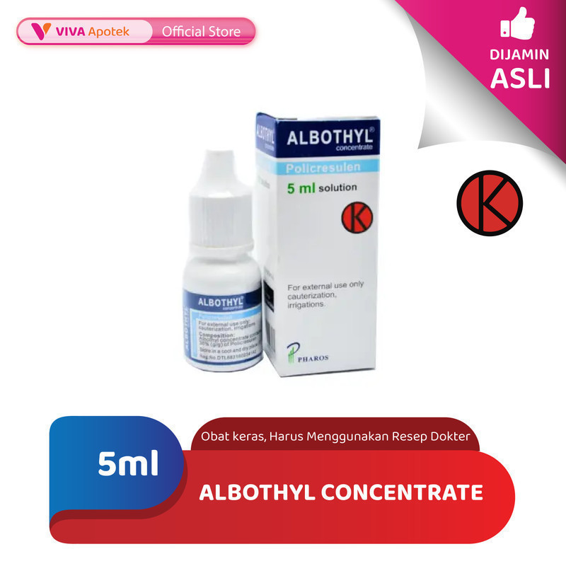 Jual Albothyl Concentrate / Policresulen / Antiseptik (5 ml) | Shopee ...