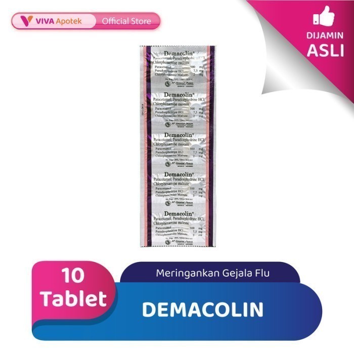 Jual Demacolin untuk Meringankan Gejala Flu (10 Tablet) | Shopee Indonesia
