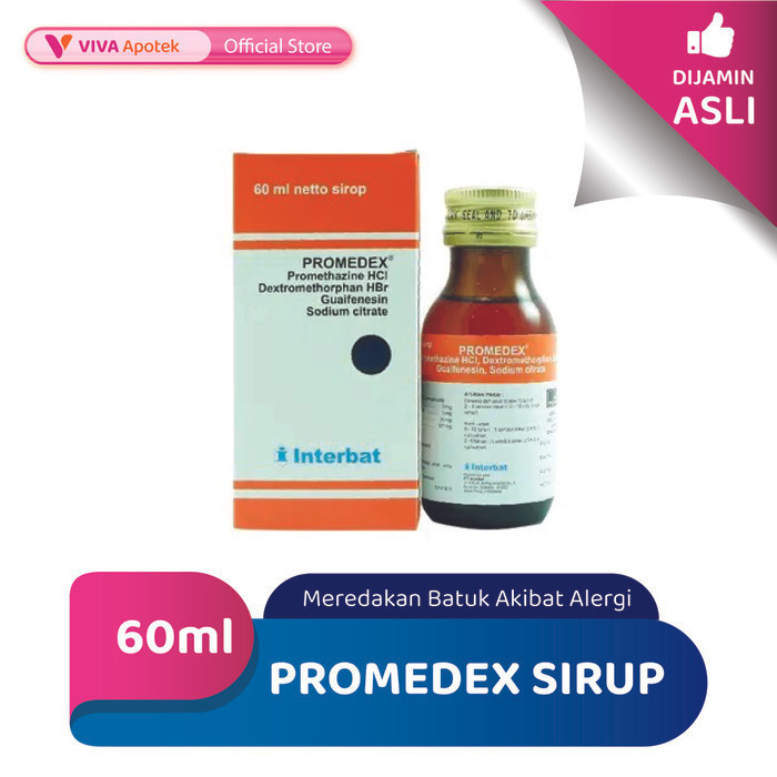 Jual Promedex Sirup Meredakan Batuk Akibat Alergi (60 ml) | Shopee ...