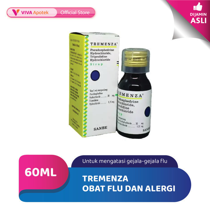 Jual Tremenza Sirup untuk Meredakan Gejala Flu (60 ml) | Shopee Indonesia