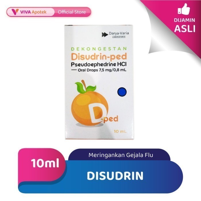 Jual Disudrin Pedriatic Drops untuk Meringankan Gejala Flu (10 ml ...