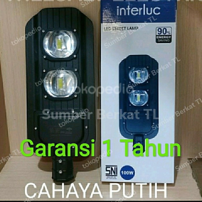 Jual lampu jalan PJU LED interluc 100W IT-SL-100COB-3A warna putih ...