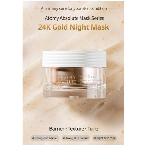 Jual ATOMY Absolute 24k GOLD Night Mask 50 ml | Masker Anti Penuaan ...