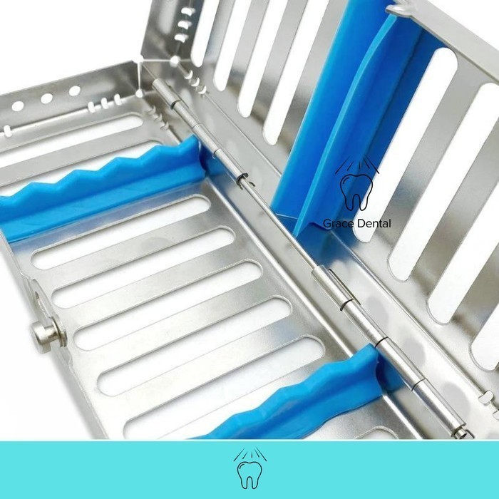 Jual Terhemat Dental Instrumen Autoclave Sterilization Cassette Rack ...