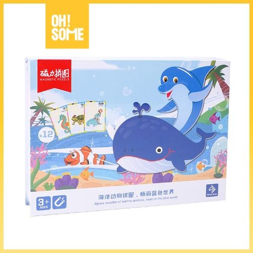 Jual OHSOME ZEBRA BROS / Mainan Kreatif Anak Jigsaw Puzzle Magnet ...