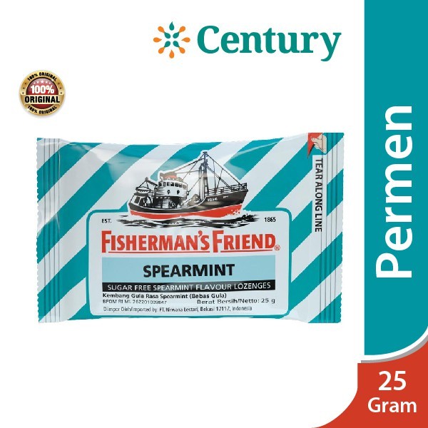 Jual FISHERMAN'S SUGAR FREE SPEARMINT 25 GR / PERMEN PELEGA TENGGOROKAN ...