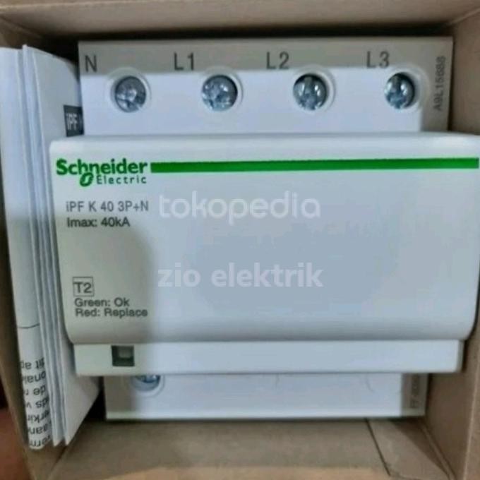 Jual surge arrester schneider PF 40 iPF K 40 3p+N 40 KA A9L15688 ...