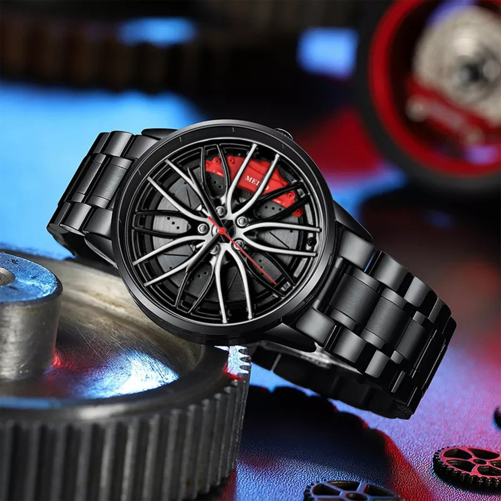 Jual Jam Tangan Sport Pria, Arloji Roda Mobil Otomatis, Sabuk Baja ...