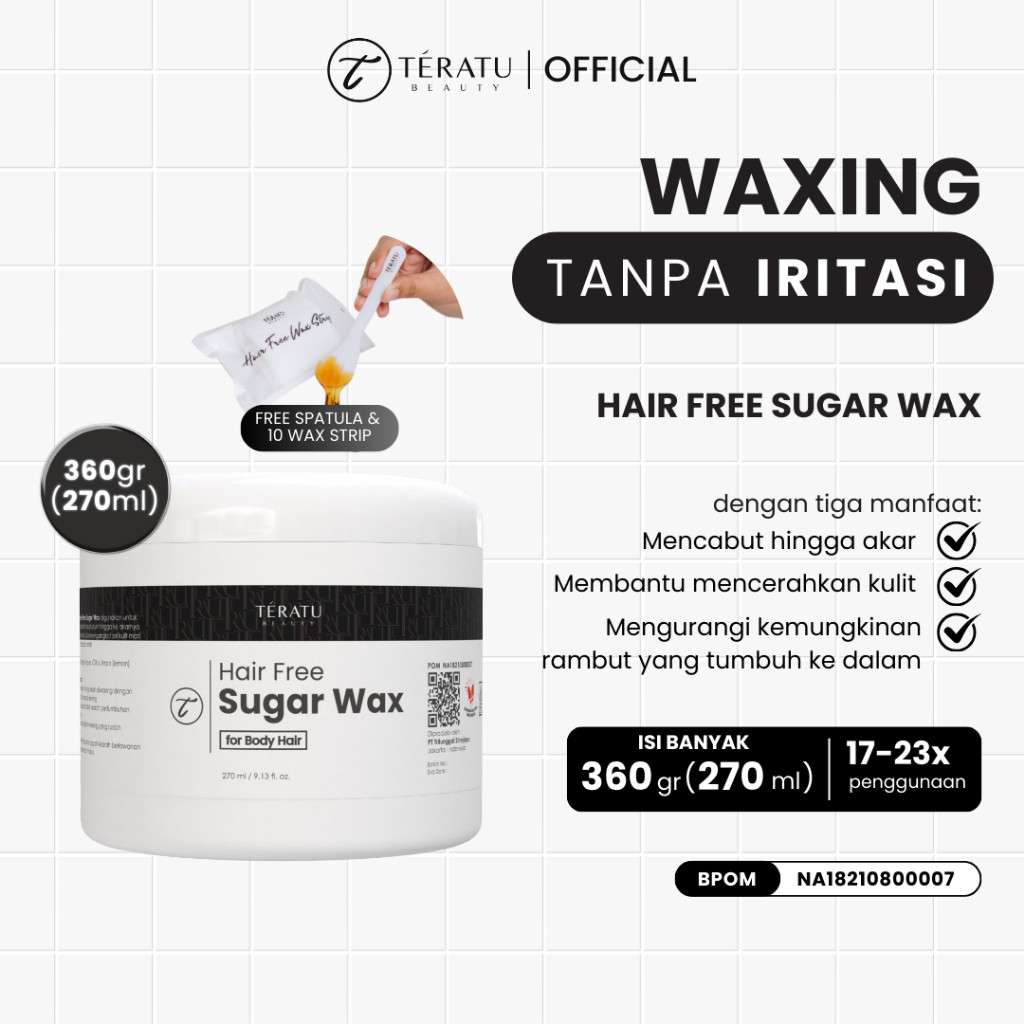 Jual TERATU BEAUTY SOLO Hair Free Sugar Wax Natural Body Hair Waxing ...