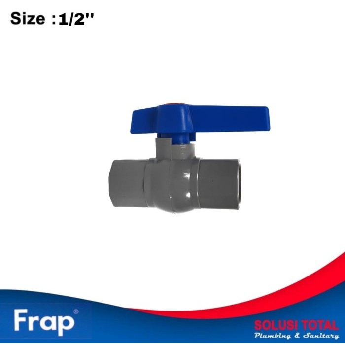 Jual Ball Valve PVC 1/2 Inch Frap Stop Kran PVC 1/2" Frap | Shopee Indonesia
