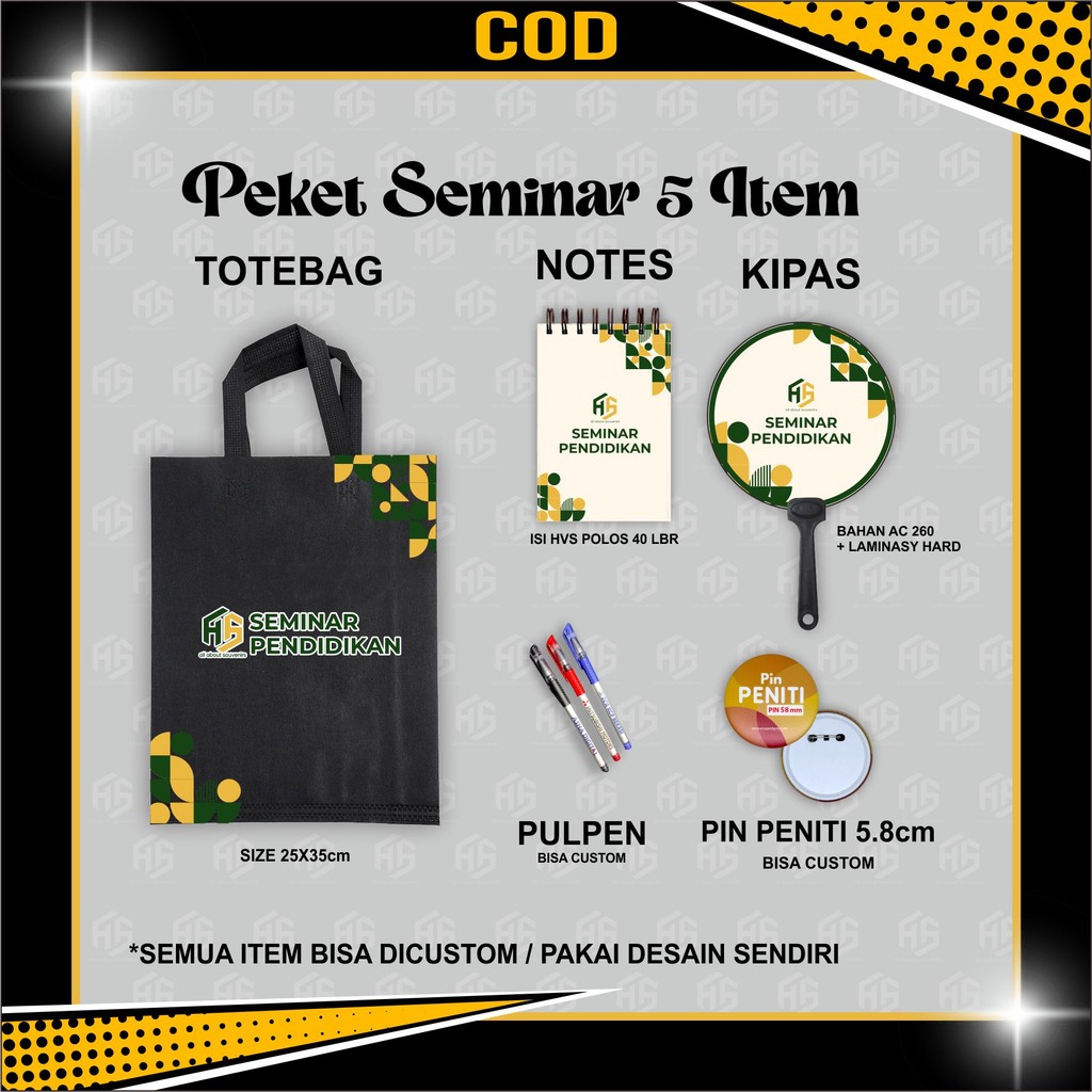 Jual Paket Seminar | COD | Free Ongkir | Souvenir | Goodiebag | Pulpen ...