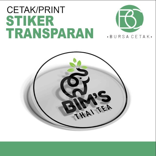 Jual Cetak Stiker Transparan Custom / Print Sticker Botol Minuman ...
