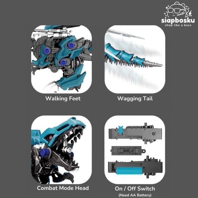 Jual MAINAN COMBAT ROBOT DINOSAURUS BESAR DIY ACTION FIGURE - SWORD T ...