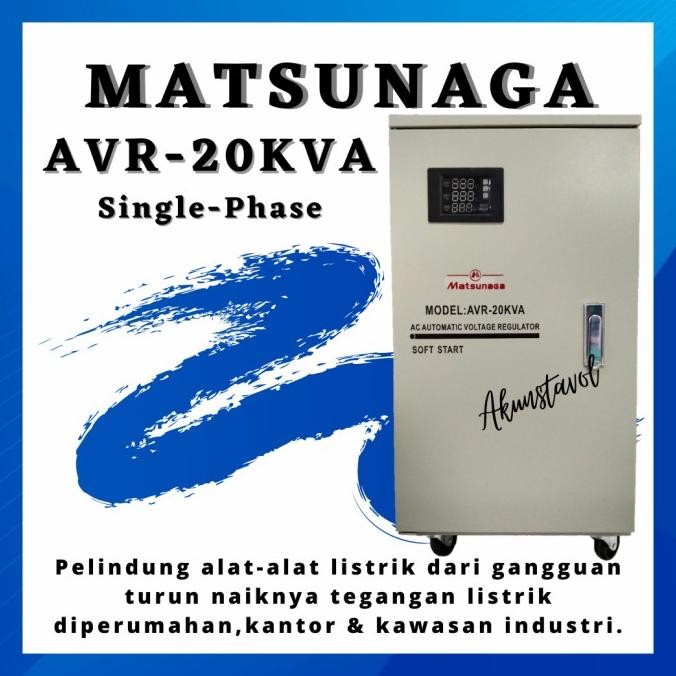 Jual STAVOLT MATSUNAGA SVC-20KVA -STABILIZER LISTRIK MATSUNAGA 20000 WATT ORIGINAL DAN ...