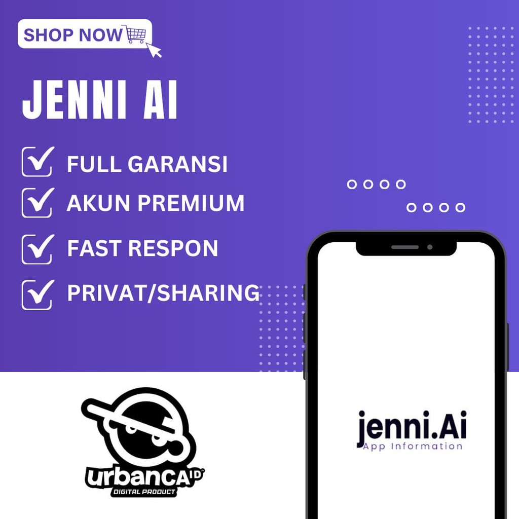 Jual Jenni Ai Premium 1 Tahun Full Garansi (Proses Tercepat Buka 24 Jam ...