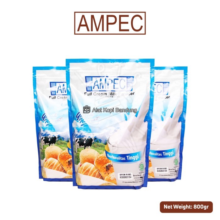 Jual Ampec Full Cream Milk Powder 800Gr Susu Bubuk Ampec Plain 800 Gr ...