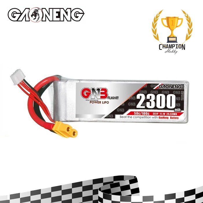 Jual adastok!! GAONENG battery 2300 mah lipo 3S 11.1V 50C XT60 Drone baterai li-po | Shopee ...