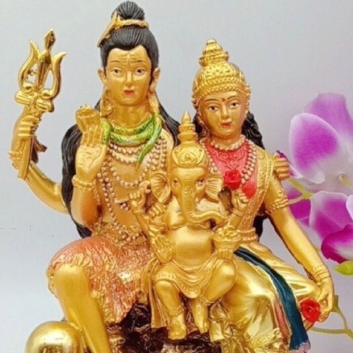 Jual :>:>:>:>] patung Siwa Parwati Ganesha family made in india ...