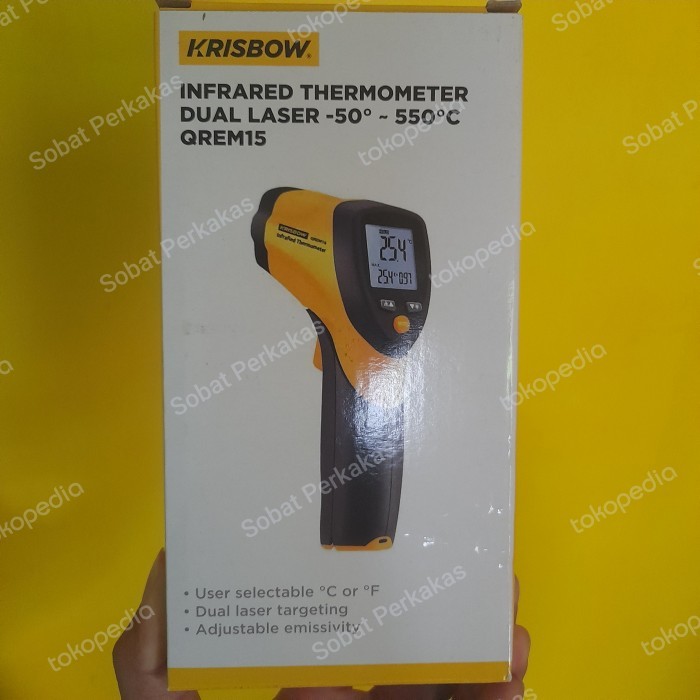 Jual newgan!! thermometer gun infrared krisbow | Shopee Indonesia