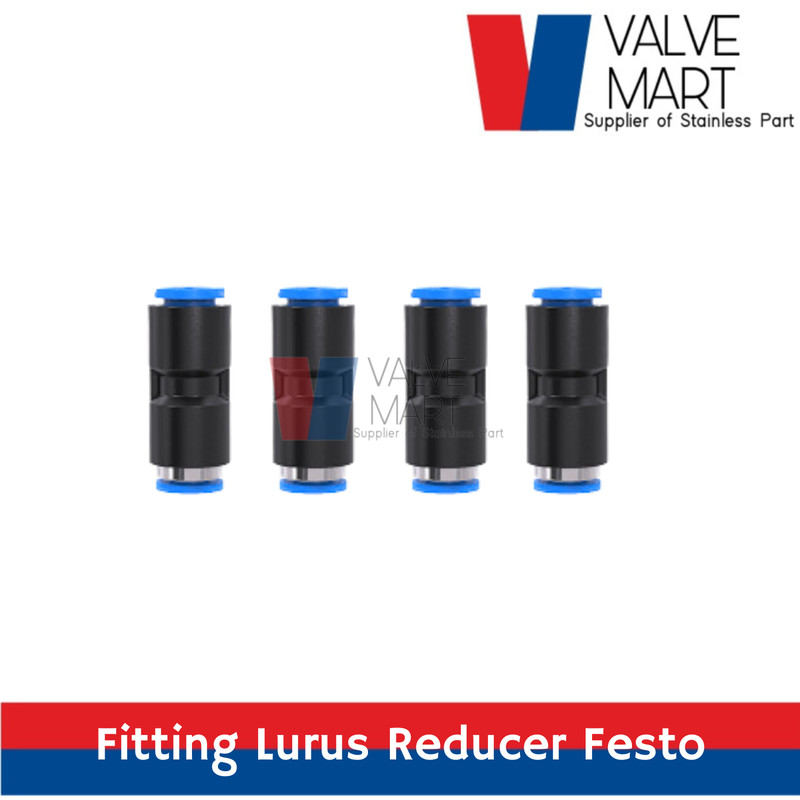 Jual QS-8-6 Fitting Reducer Lurus Slip Lock Nipple Nepel Selang 8mm x 6mm FESTO | Shopee Indonesia