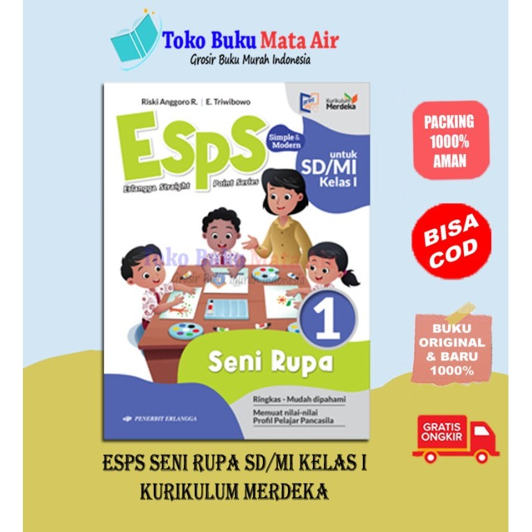 Jual ESPS SENI RUPA SD/MI KELAS 1 2 3 4 5 6 KURIKULUM MERDEKA - ERLANGGA | Shopee Indonesia