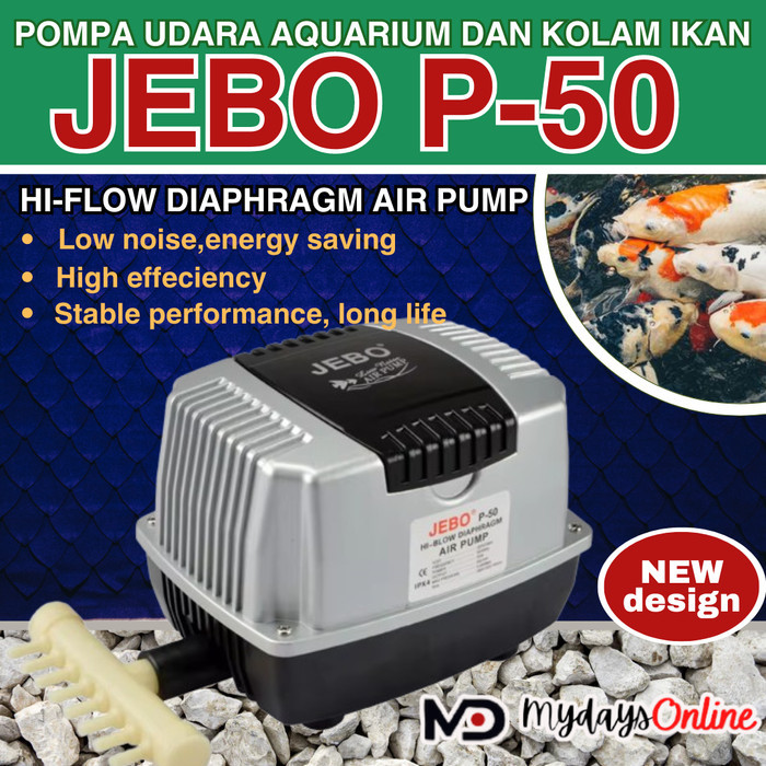 Jual evannew!! JEBO P50 P-50 Pompa Udara Aerator Air Pump Blower ...