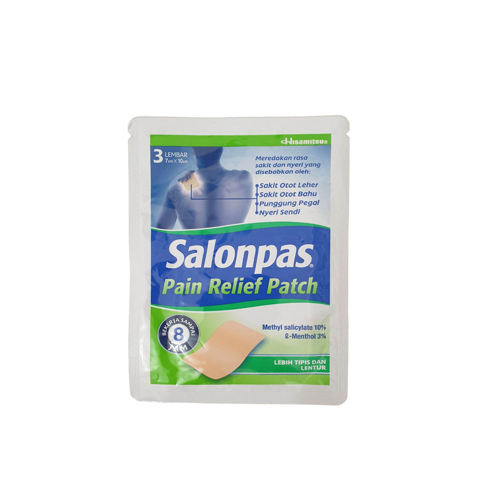 Jual Salonpas Pain Relief Patch Sachet 3 Lembar | Shopee Indonesia