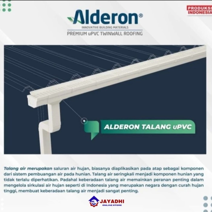 Jual >>>>>] Talang uPVC Alderon 3m 4m - Set Lengkap | Shopee Indonesia