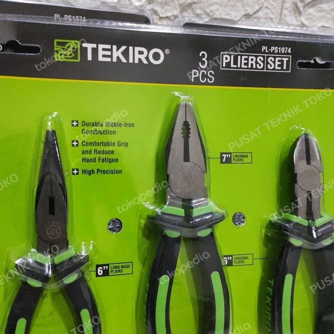 Jual Paket Tang Tekiro Tang Kombinasi Lancip Potong Tekiro | Shopee Indonesia