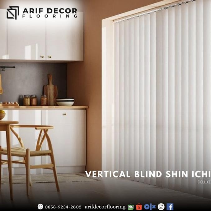 Jual VERTICAL BLIND JENDELA MEREK SHIN ICHI TYPE DELUXE UKURAN CUSTOM 3110T | Shopee Indonesia