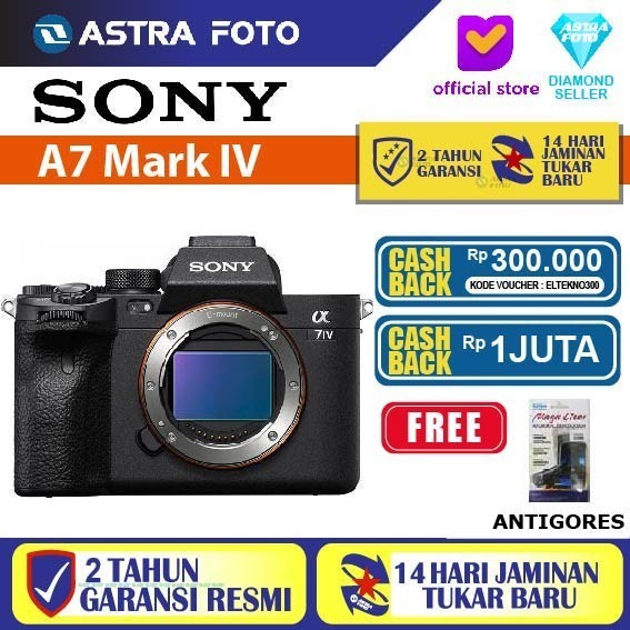 Jual Sony A7IV Body Only - Sony A7 IV - Sony A7M4 - Sony A7 Mark IV ORI | Shopee Indonesia