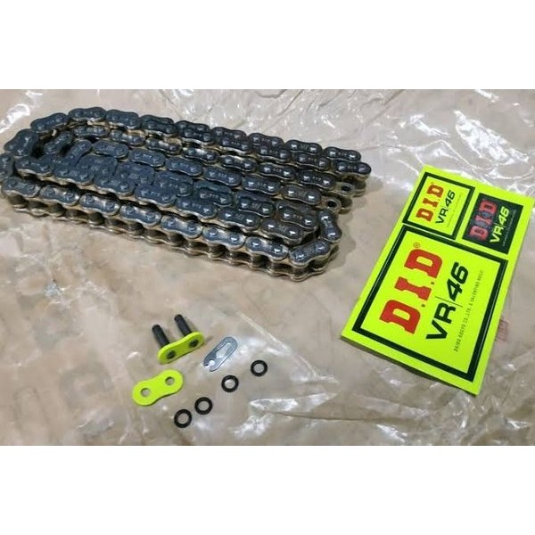 Jual Rantai DID Japan VR46 Valentino Rossi Model Xring X-Ring 525VR46 ...