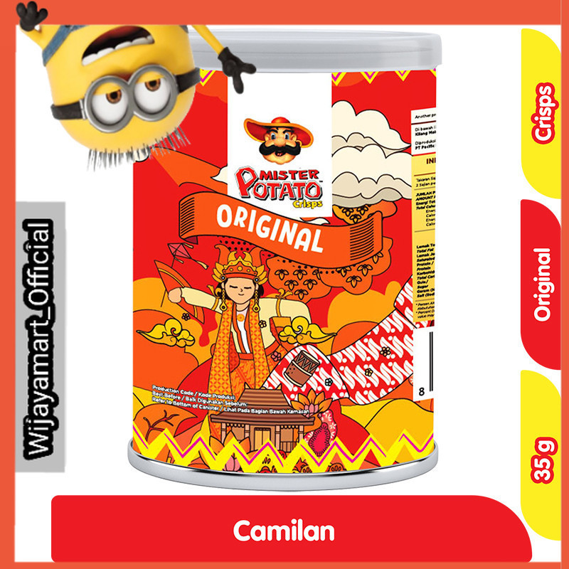 Jual Mister Potato Keripik Kentang Original Kaleng 35 g | Shopee Indonesia