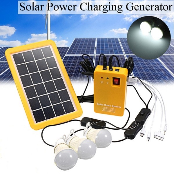 Jual Kit Pencahayaan Panel Surya Generator Surya Kit Sistem DC Rumah ...