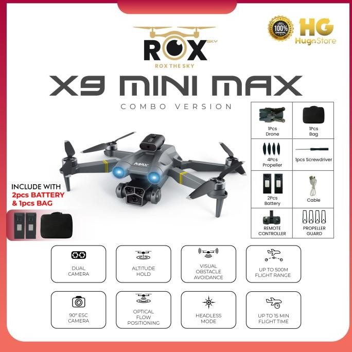 Jual ROX X9 Mini Max Drone HD Dual Camera WiFi FPV Combo Version ...