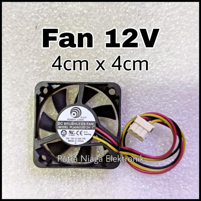 Jual Murah Fan DC 12V 4cm / Kipas Pendingin 12 Volt DC dimensi ...