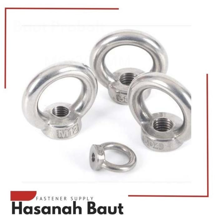 Jual MUR MATA M20 / EYE NUT M20 / LIFTING EYE M20 STAINLESS 304 0411T ...