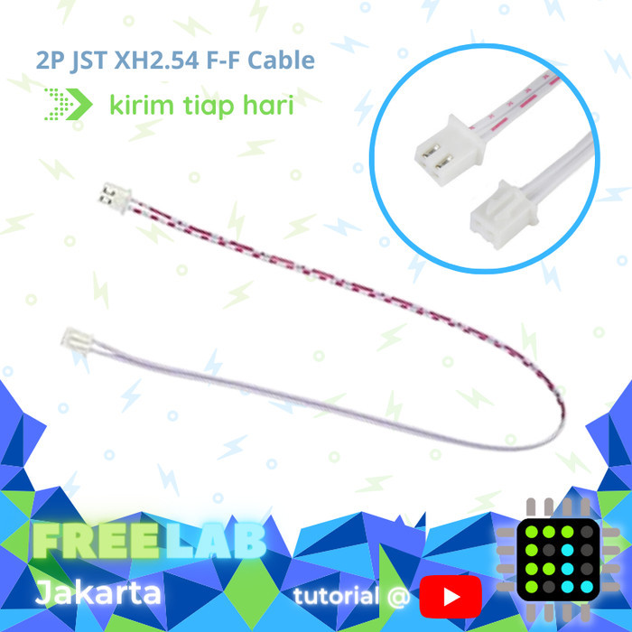 Jual Kabel Connector JST XH2.54 2P Female Female 20cm Cable 2 Pin 2.54 mm | Shopee Indonesia