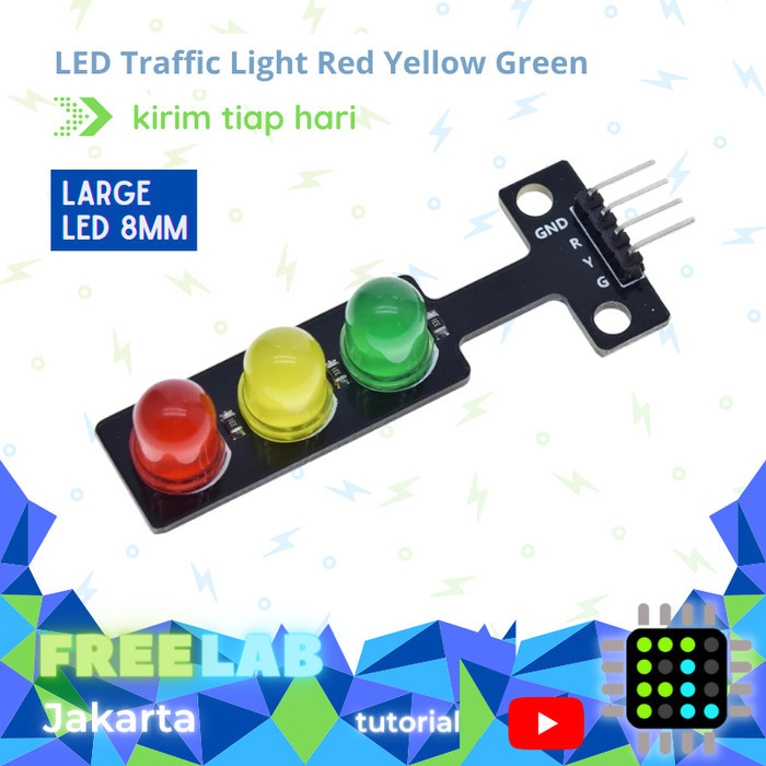 Jual Lampu Lalu Lintas Mini Led Traffic Light Module 5v U Ardui Raspi Shopee Indonesia