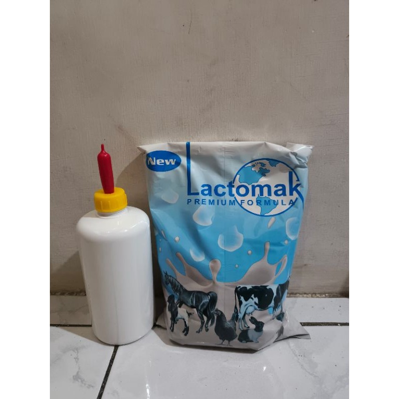 Jual PAKET SUSU LACTOMAK 1KG PLUS BOTOL DOT 500ML SUSU INDUKAN SAPI DAN ...