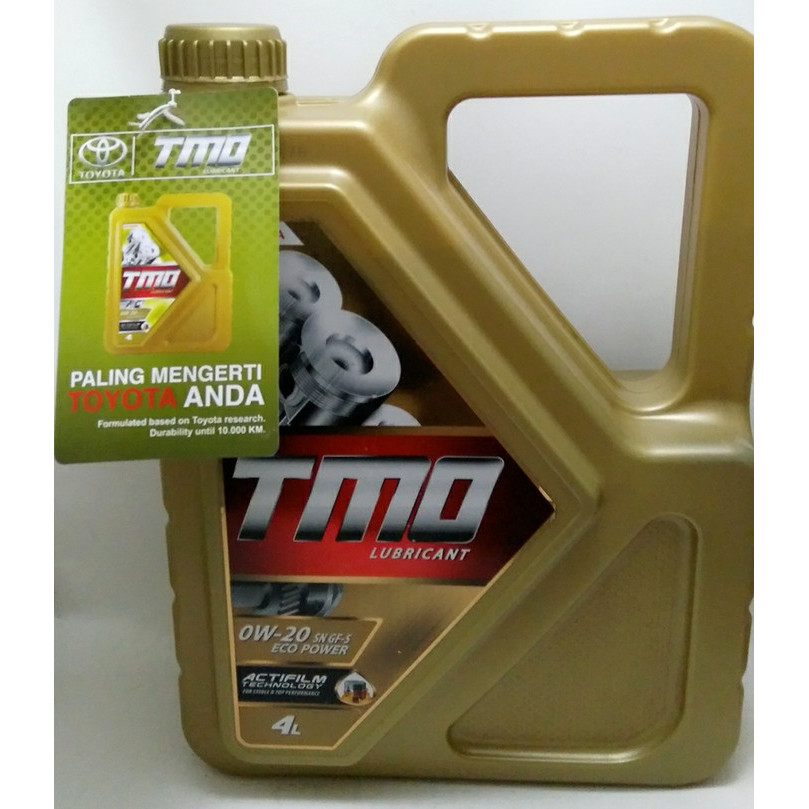 Jual Oli Toyota Tmo 0W20 Sn Gf-5 Eco Power Full Synthetic 4 Liter Original Harga Spesial ...