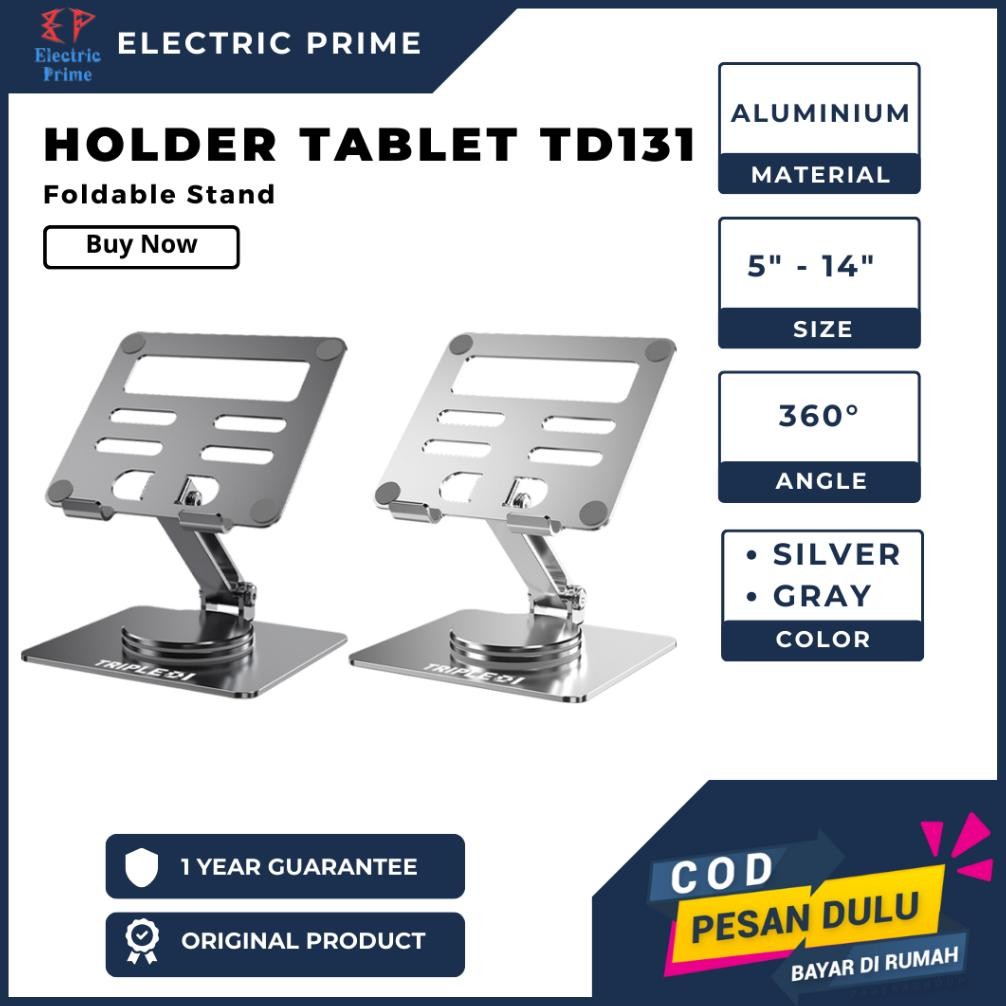 Jual Stand iPad Holder Tablet Aluminium TRIPLEDI TD131 Dudukan Tab ...